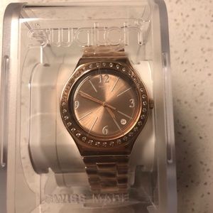 Swatch | Other | Rose Gold Womens Swatch Watch | Poshmark